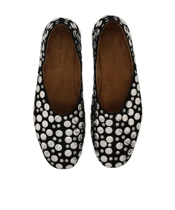 Khaite Ballet Flats With Metal Rivets