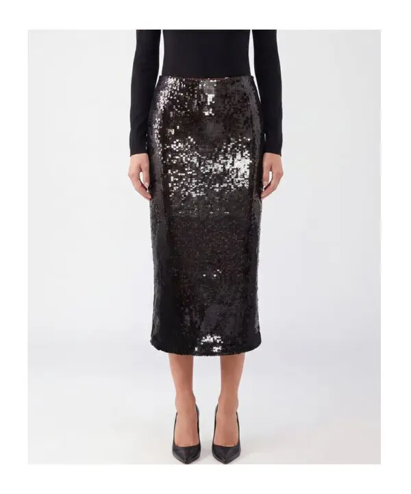 ROTATE BY BIRGER CHRISTENSEN Sequin Pencil Skirt