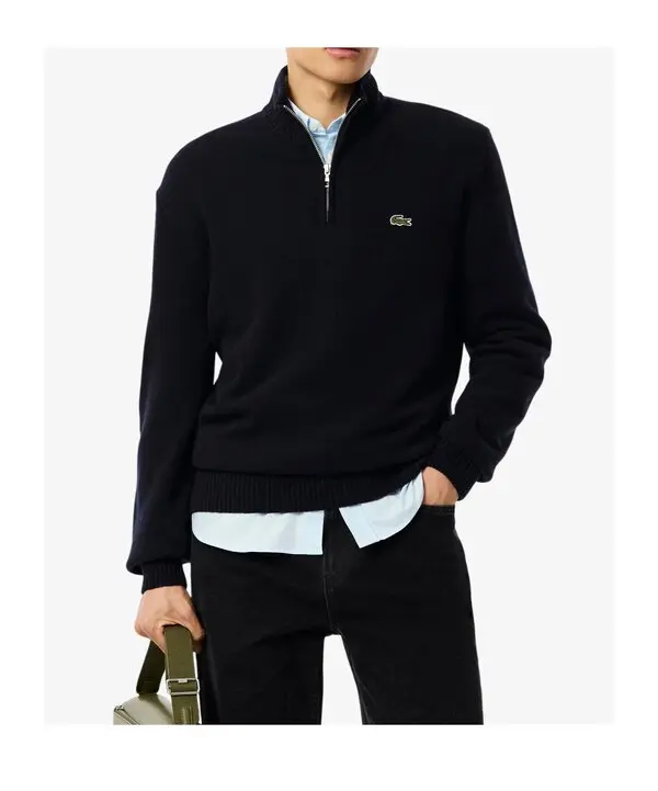 Lacoste Zipped High Neck Sweater