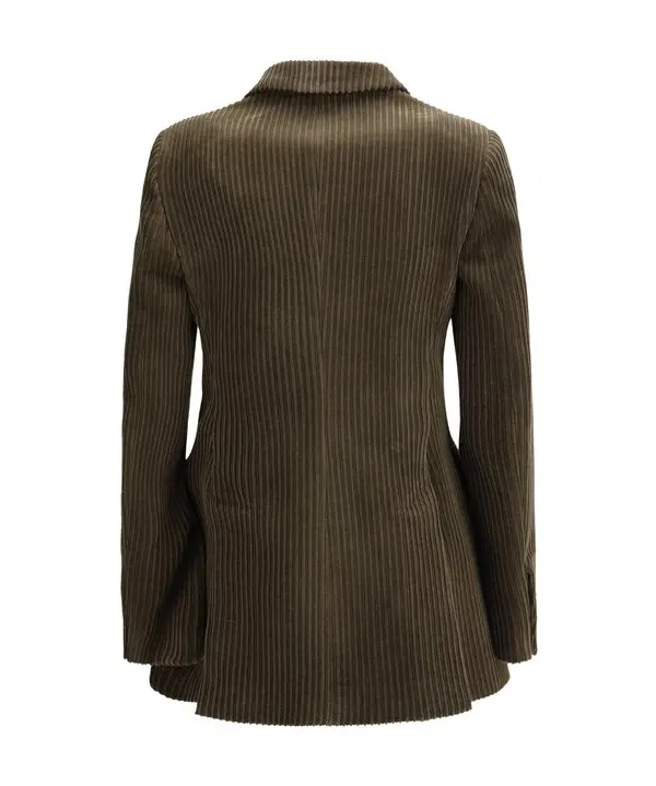 P.a.r.o.s.h Double-breasted Corduroy Tailored Blazer
