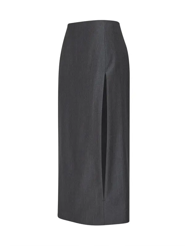 JIL SANDER Slit Midi Skirt
