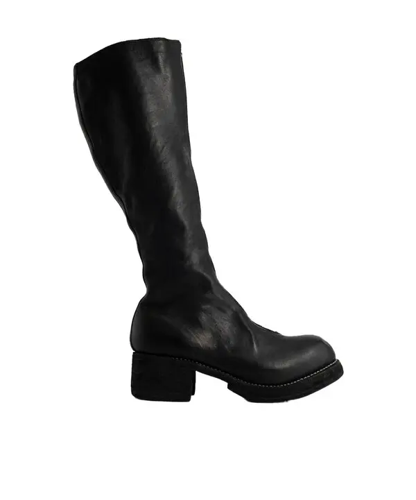 Guidi Knee-length Zipped Boots - Black