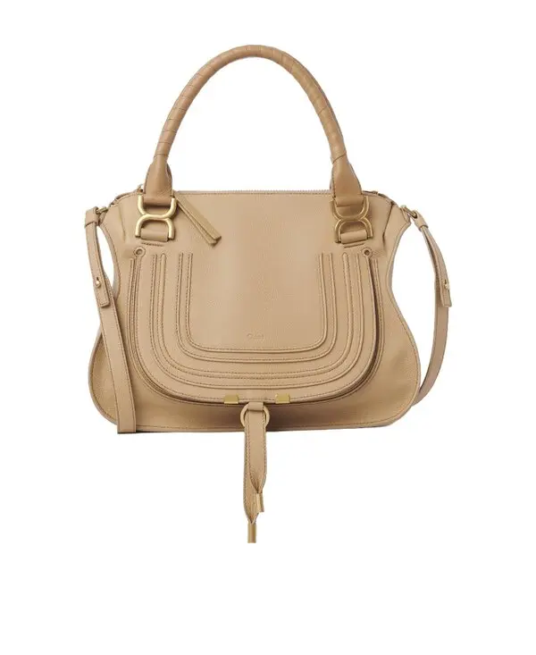 Chloé Marcie Foldover Tote Bag - Nude