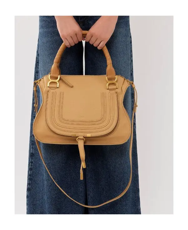 Chloé Marcie Foldover Tote Bag - Nude