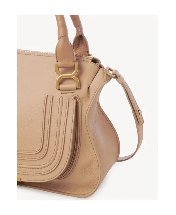 Chloé Marcie Foldover Tote Bag - Nude