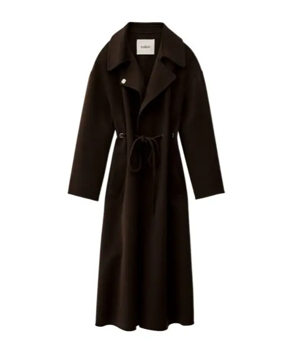 Ba&sh Belted Long Sleeve Coat
