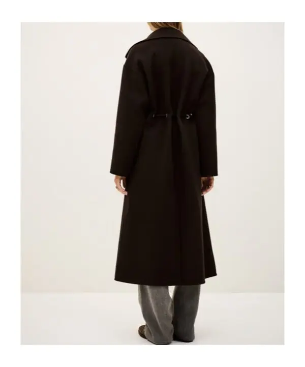 Ba&sh Belted Long Sleeve Coat