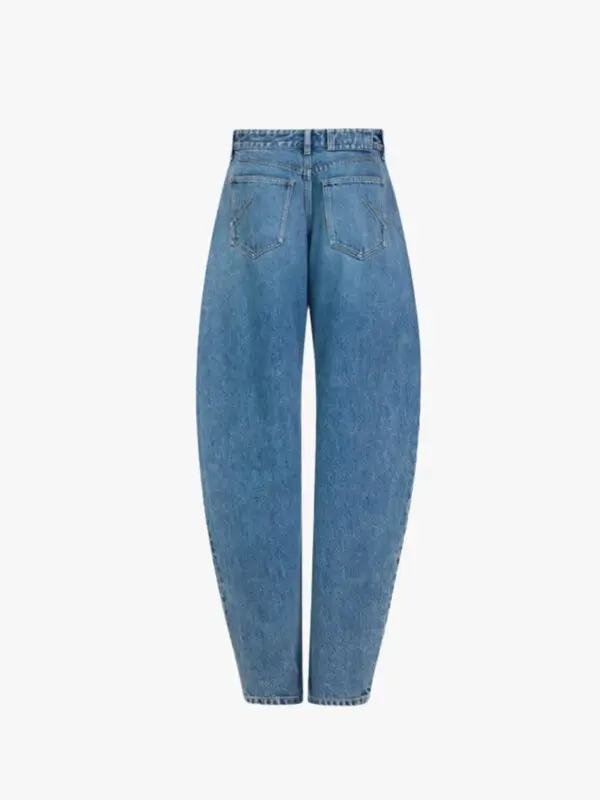 Alaïa Barrelleg Cropped Jeans