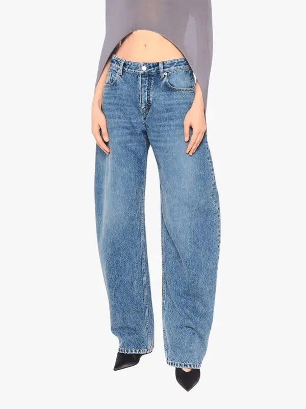 Alaïa Barrelleg Cropped Jeans