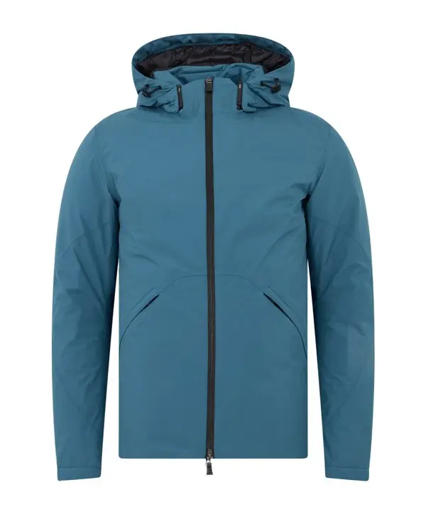 Herno Zipped Hooded Jacket - Blue
