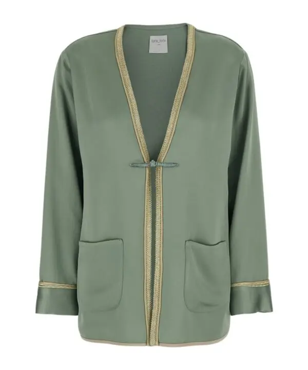 FORTE_FORTE Trimmed Jacket - Green