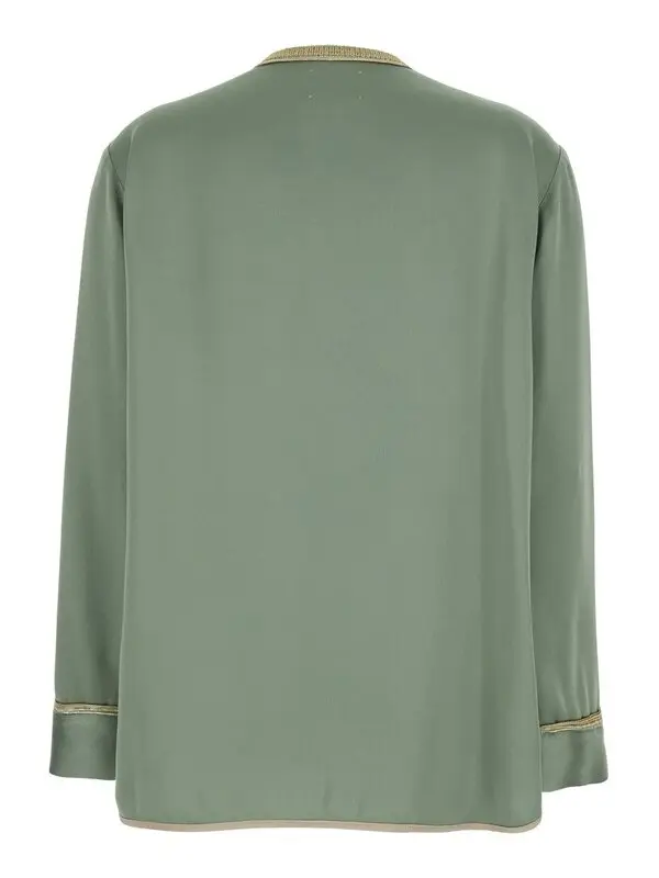 FORTE_FORTE Trimmed Jacket - Green
