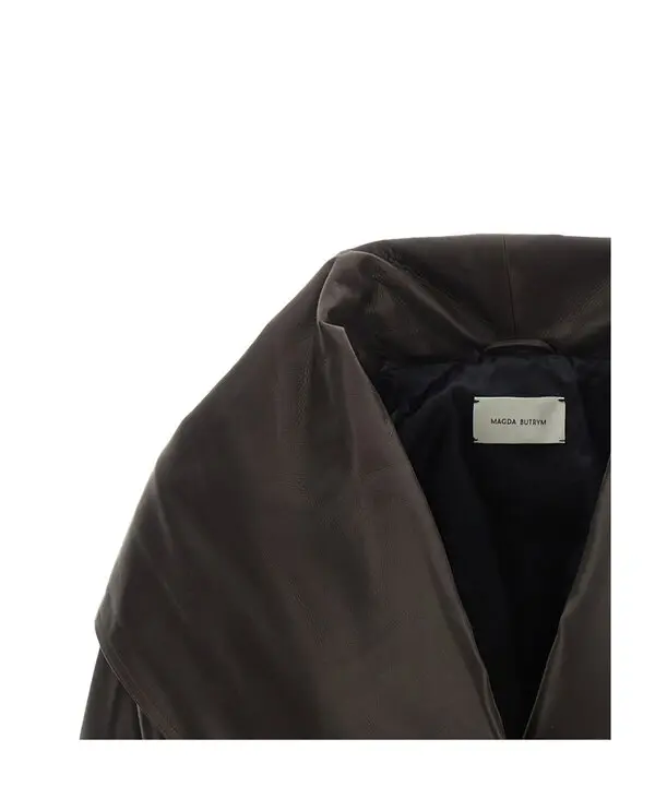 Magda Butrym Long-sleeve Leather Jacket