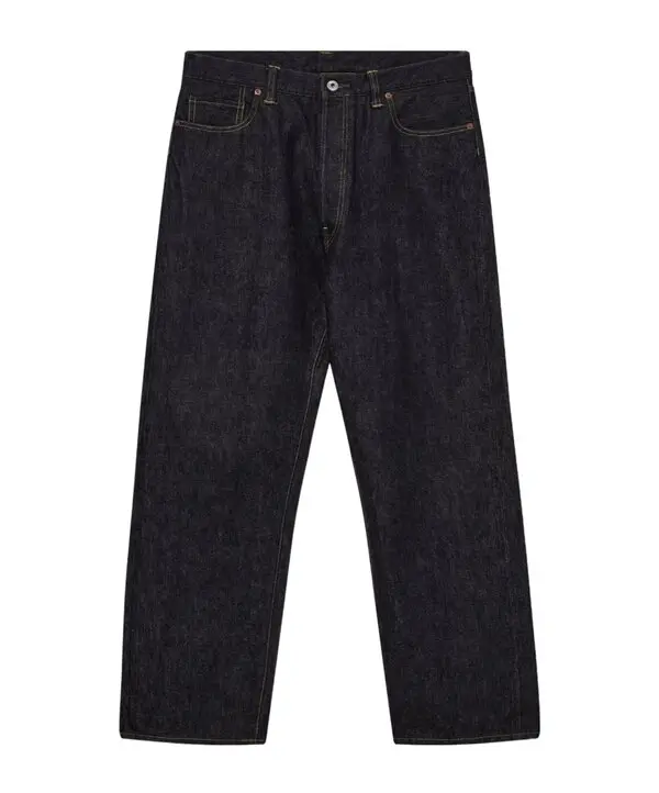A.PRESSE Washed Wide-leg Jeans - Blue