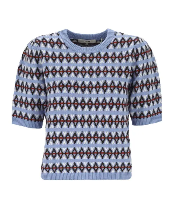 FRAME Short-sleeved Crewneck Jumper - Wu