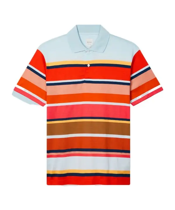Paul Smith Bold Stripe Cotton Polo Shirt