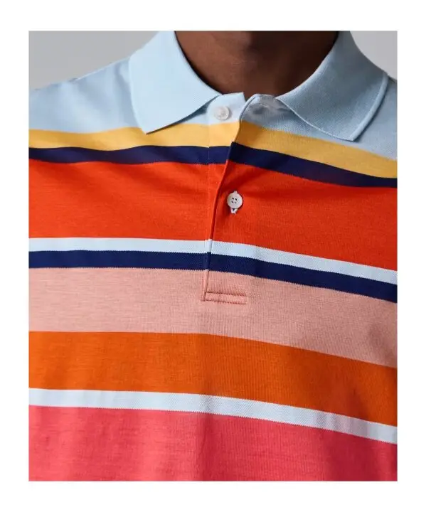 Paul Smith Bold Stripe Cotton Polo Shirt