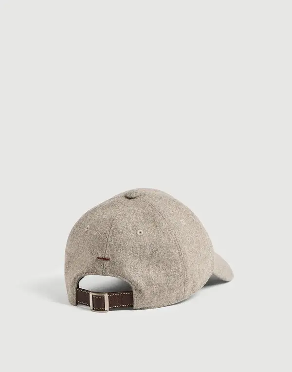 Brunello Cucinelli Virgin Wool Flannel Baseball Cap