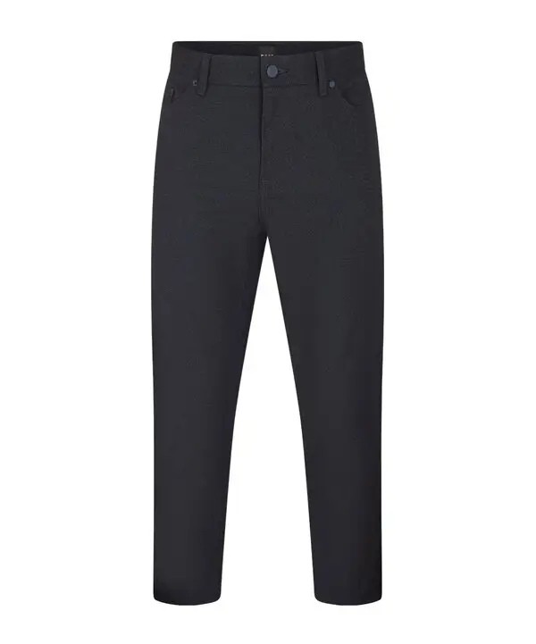 Hugo Boss Minimal Cropped Suit Trousers - Blue