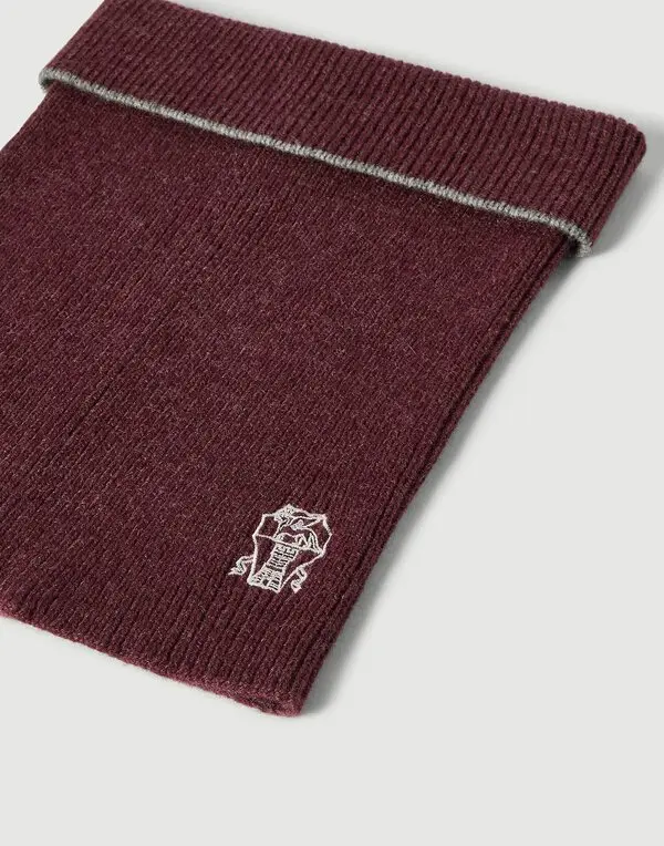 Brunello Cucinelli Ribbed Logo-embroidered Neck Warmer