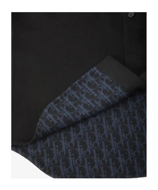 Dior Flap Pocket Long-sleeved Overshirt - Black