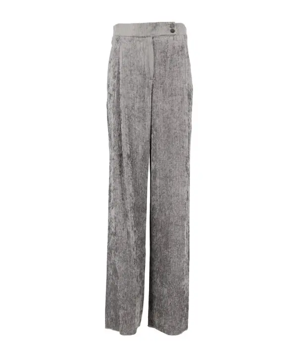 Emporio Armani Pleated Trousers - Gray
