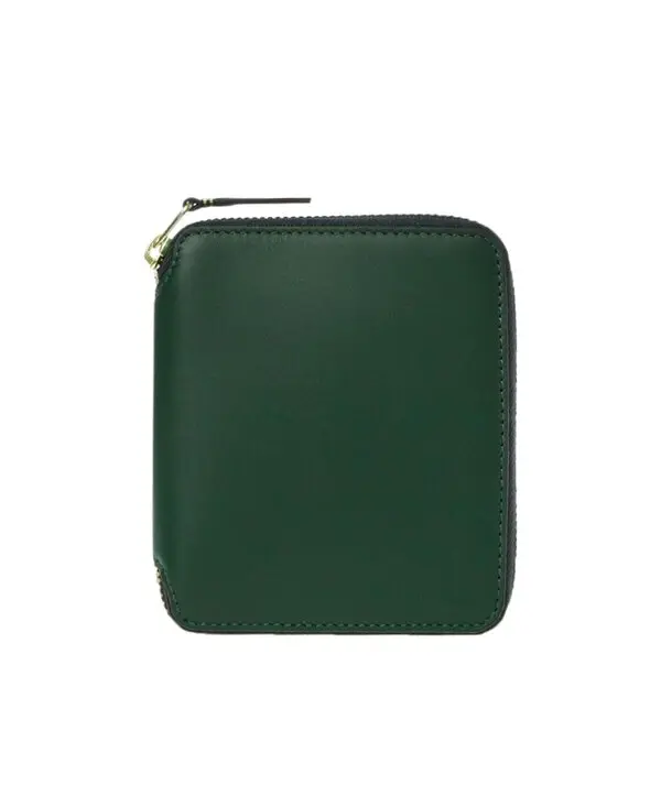 Comme Des Garçons Zip-around Closure Leather Wallet - Green