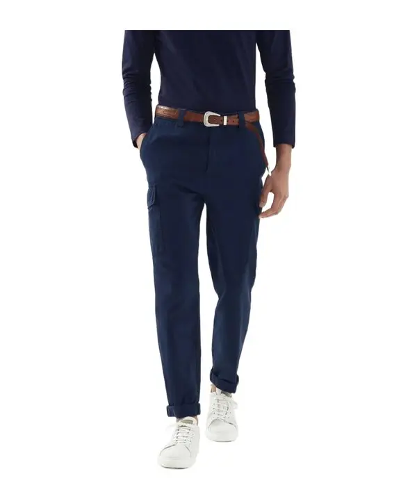 Brunello Cucinelli Cotton Cargo Trousers - Black