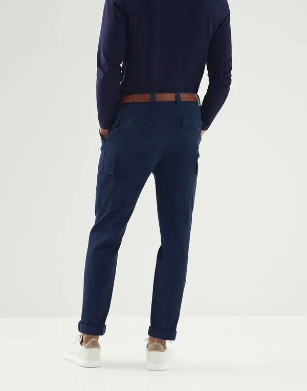 Brunello Cucinelli Cotton Cargo Trousers