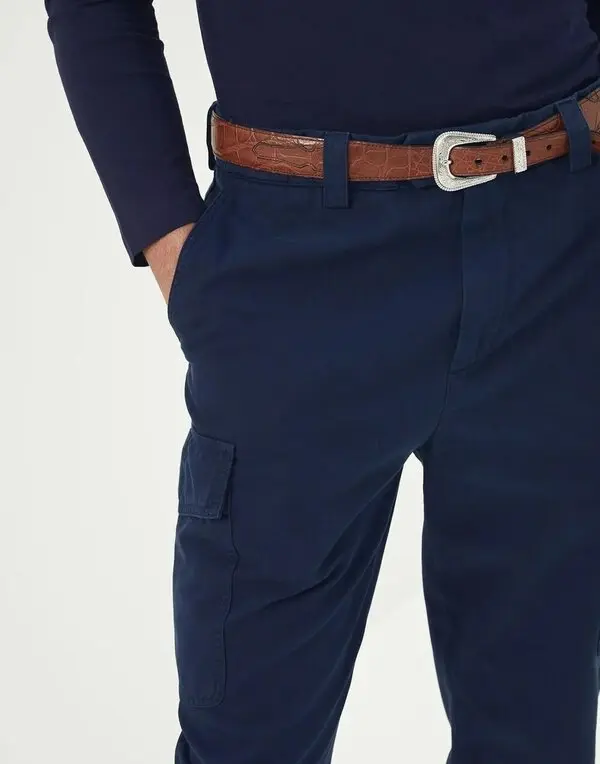 Brunello Cucinelli Cotton Cargo Trousers