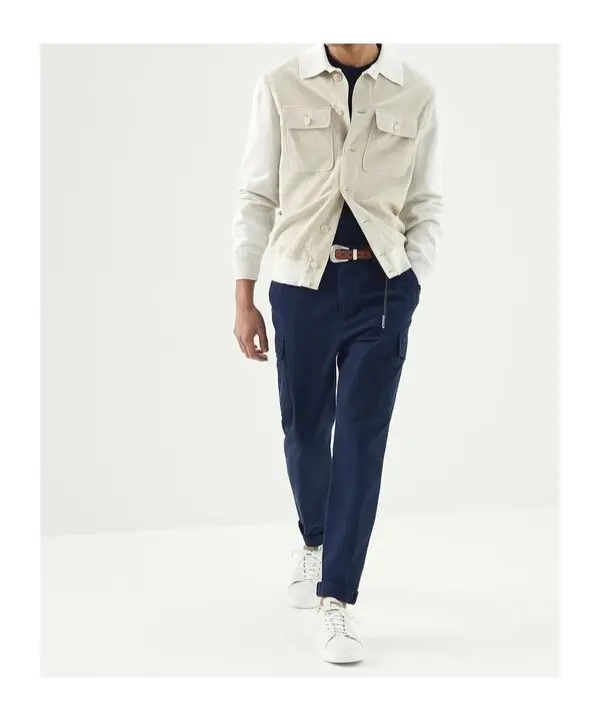 Brunello Cucinelli Cotton Cargo Trousers
