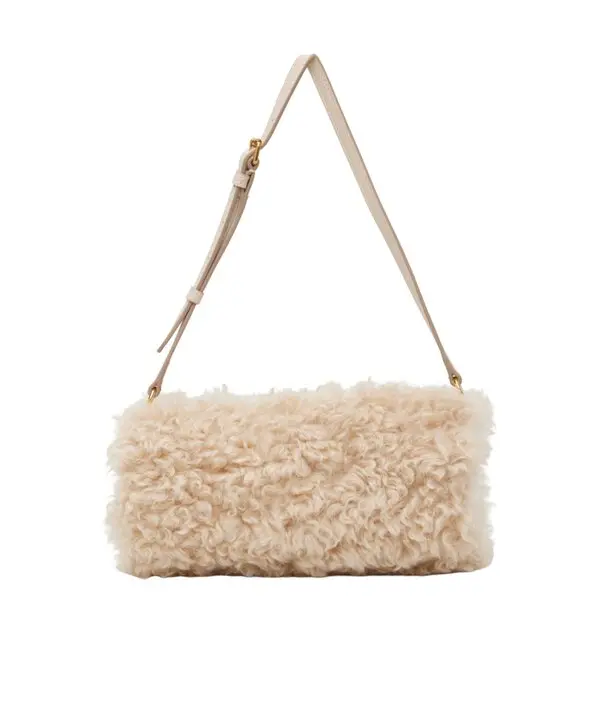 Stella McCartney Cylindrical Logo Shoulder Bag - Nude