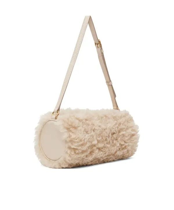 Stella McCartney Cylindrical Logo Shoulder Bag - Nude