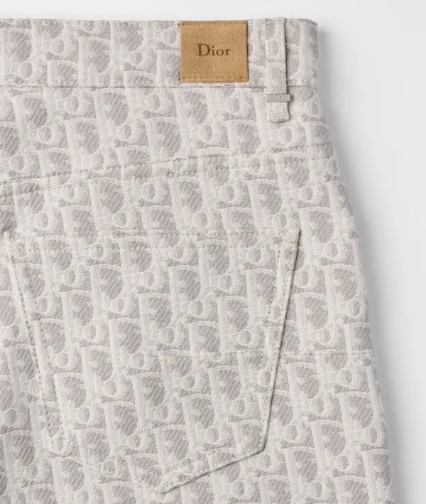 Dior Regular-fit Jeans With Oblique Motif