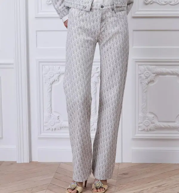 Dior Regular-fit Jeans With Oblique Motif