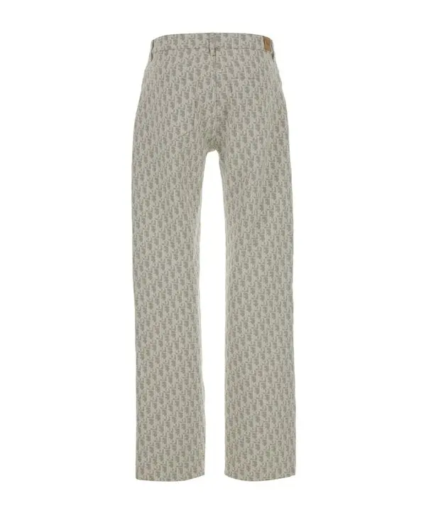 Dior Regular-fit Jeans With Oblique Motif