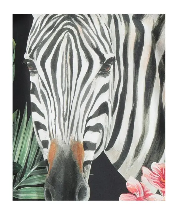 Dolce & Gabbana Zebra And Floral Print Short Sleeve T-shirt