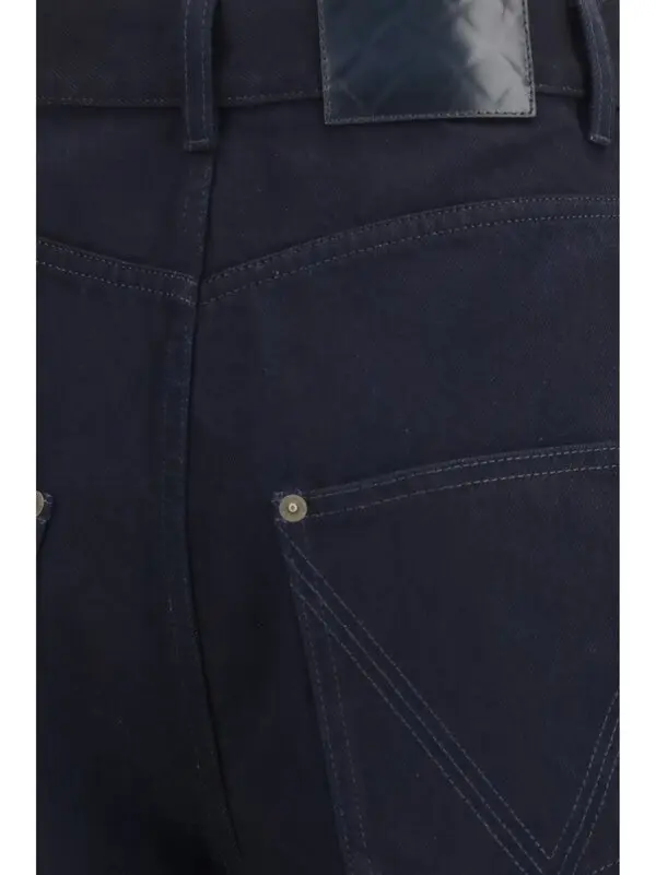 Bottega Veneta Dark Indigo Wide Leg Jeans