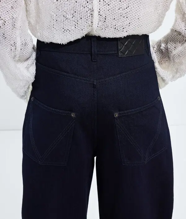 Bottega Veneta Dark Indigo Wide Leg Jeans