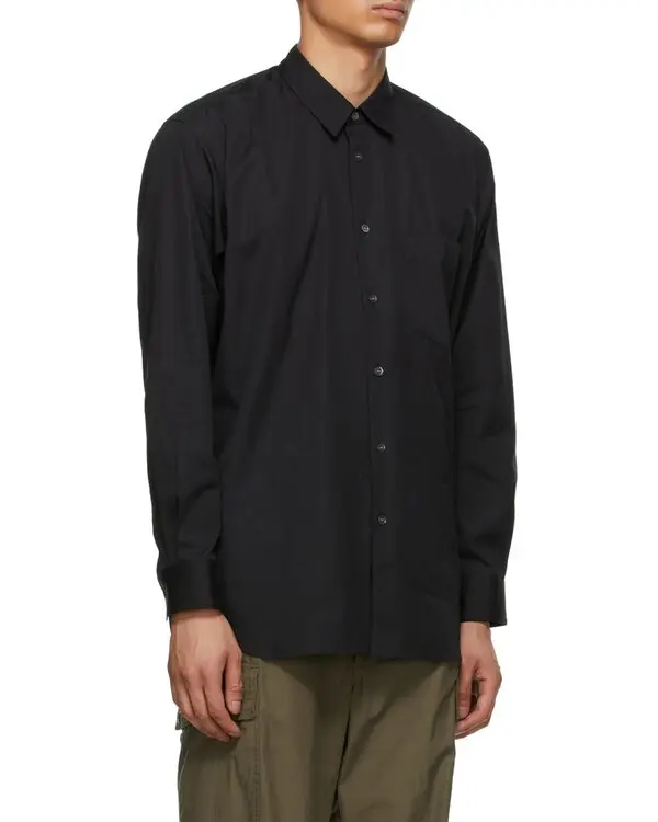 Comme Des Garçons Long-sleeved Buttoned Shirt