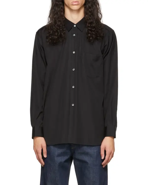 Comme Des Garçons Long-sleeved Buttoned Shirt