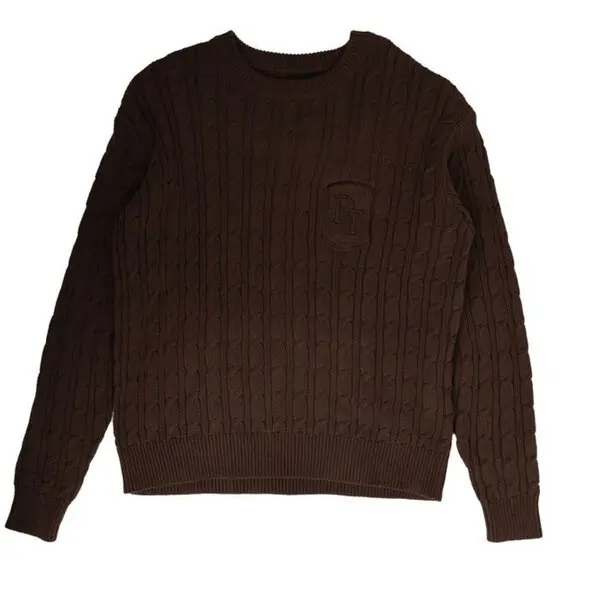 RAVE ON TREND Cable Knit - Brown