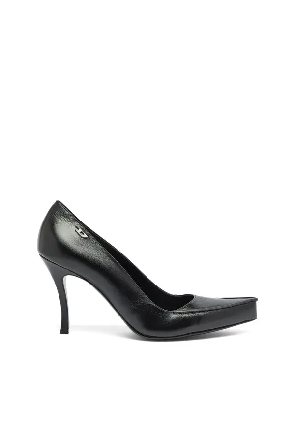 DIESEL® D-lucette Leather Pumps - Black