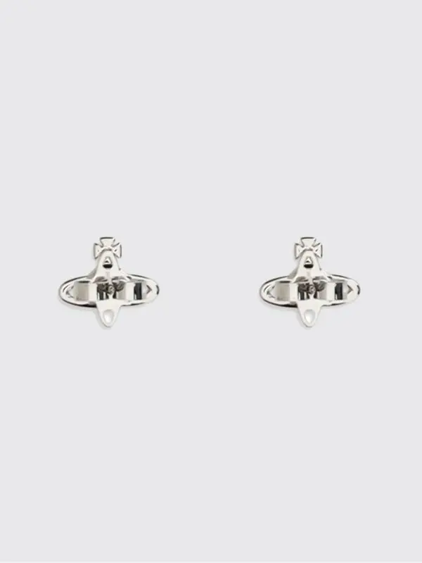 VIVIENNE WESTWOOD Orb Logo Crystal Stud Earrings