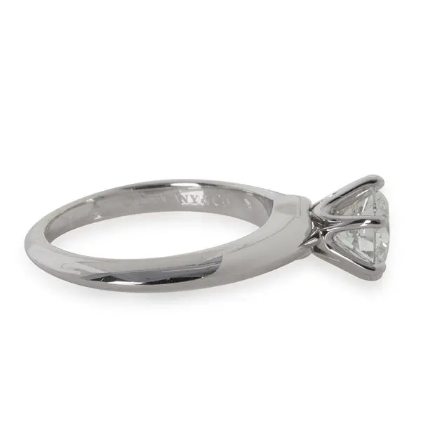 Tiffany & Co. 0.88 Ct Round Brilliant Diamond Engagement Ring