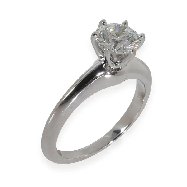 Tiffany & Co. 0.88 Ct Round Brilliant Diamond Engagement Ring