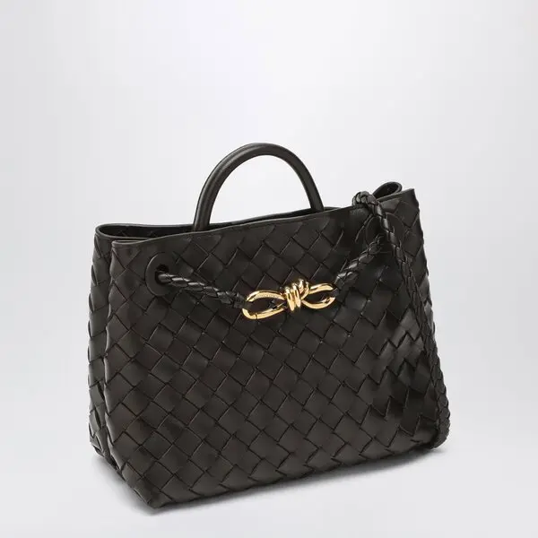 Bottega Veneta Small Woven Leather Bag - Brown