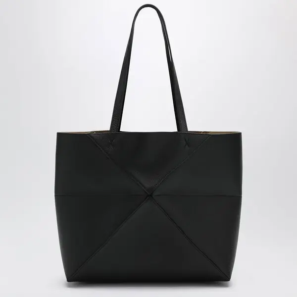 Loewe Medium Leather Puzzle Fold Tote Bag