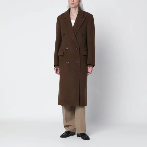 THE ROW Bamira Mélange Coat In Virgin Wool