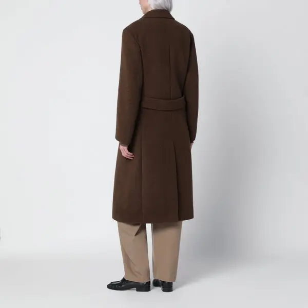 THE ROW Bamira Mélange Coat In Virgin Wool